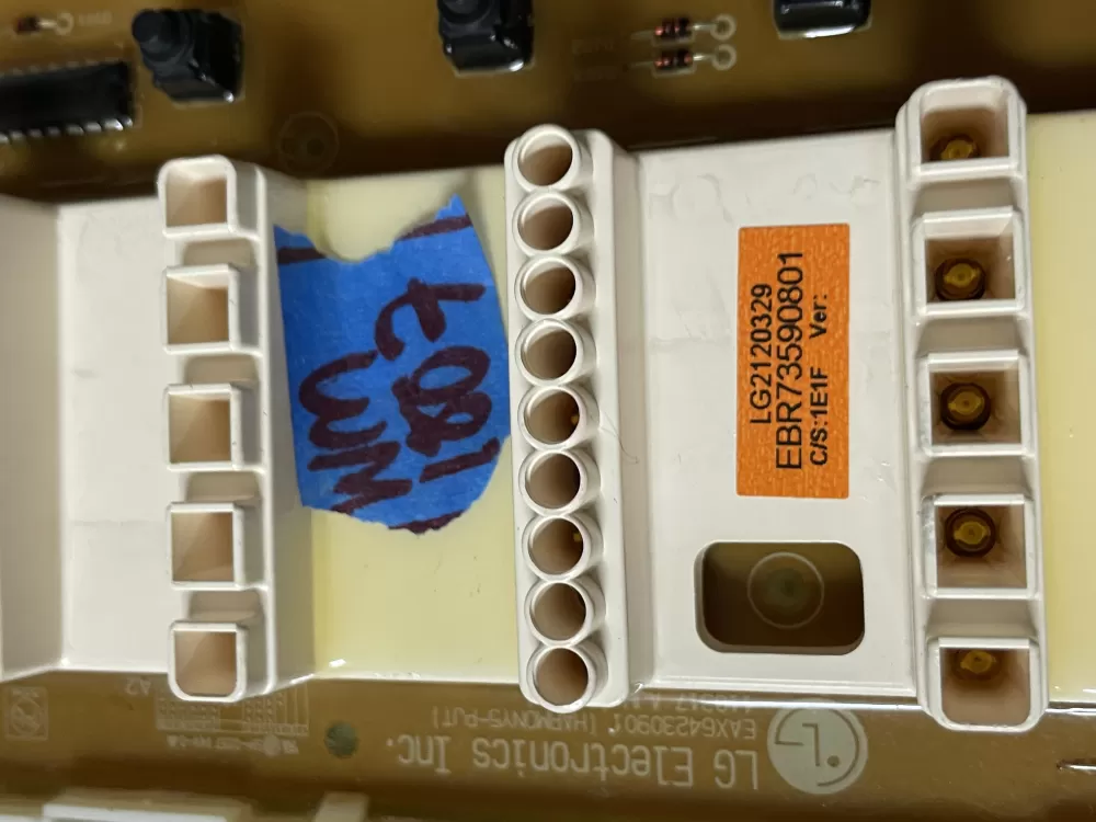 LG EBR73590801 AP5590287 Dryer Display Control Board AZ49300 | Wm1807