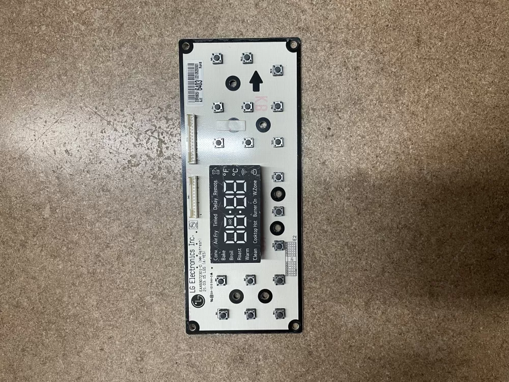 LG EBR89296403 Oven Range UI Display Control Board AZ13643 | KM1566