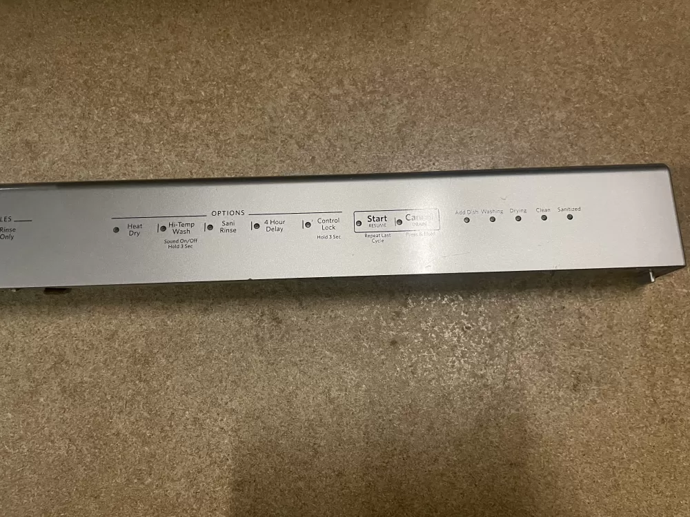 KitchenAid AP6022750 W10537336 Dishwasher Control Panel AZ26893 | KMV136