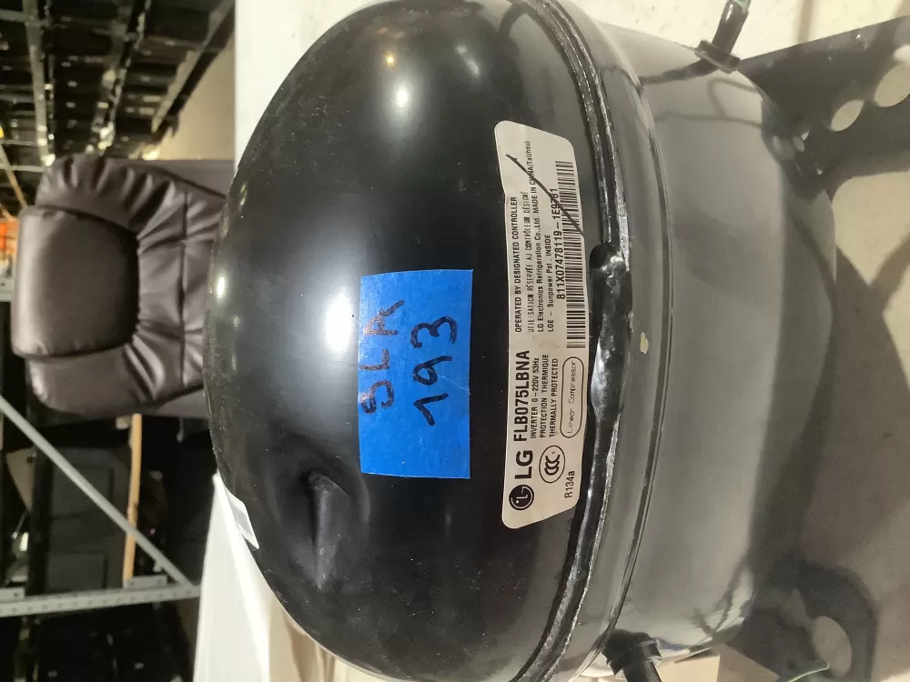 LG FLB075LBNA Refrigerator Compressor AZ113925 | SL193