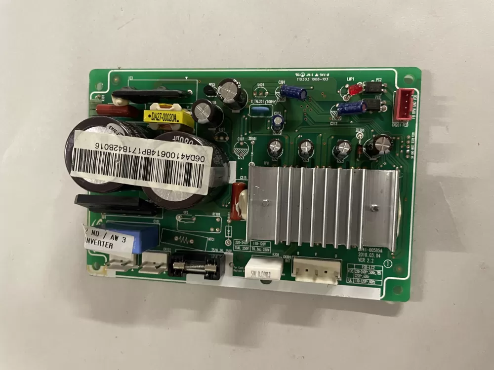 Samsung DA41 00585A 00614B Refrigerator Control Board Inverter AZ140350 ...