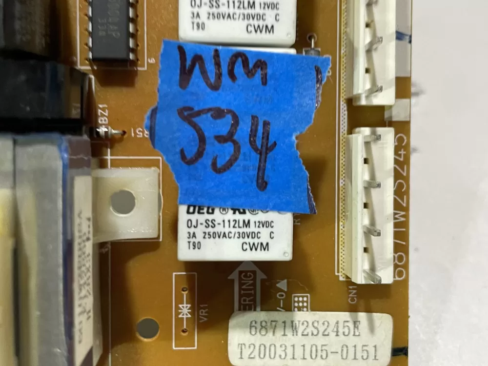 6871W2S245E LG Microwave Control Board AZ159865 | Wm534