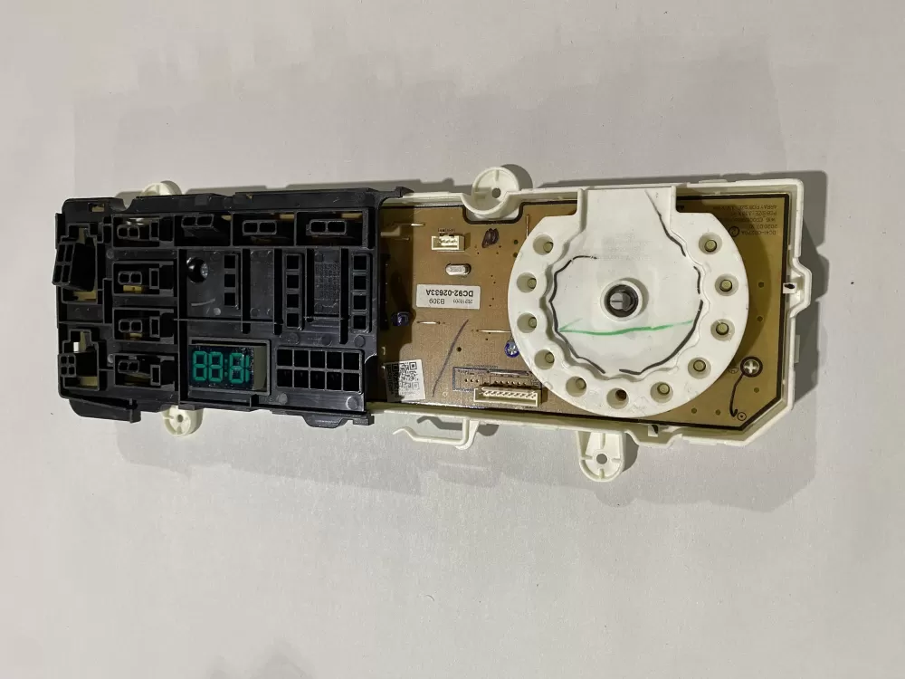 Samsung DC92 02633A Dryer Control Board Display AZ170817 | BK678