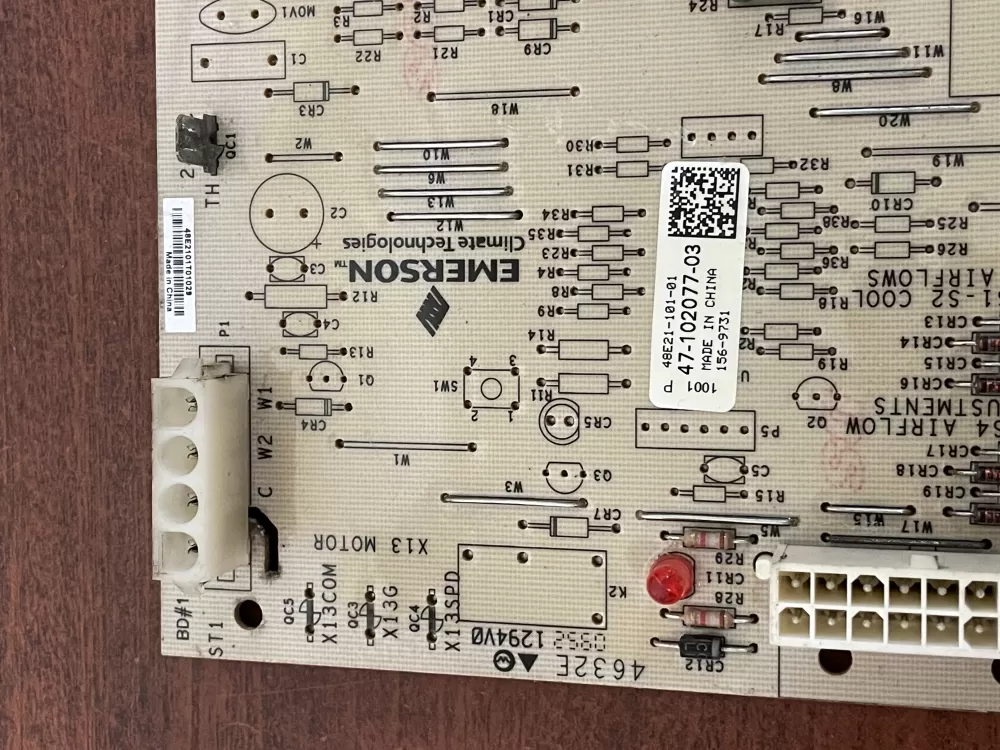 Rheem Emerson 47 102077 03 48e21 101 01 Control Board AZ55645 | KM1969