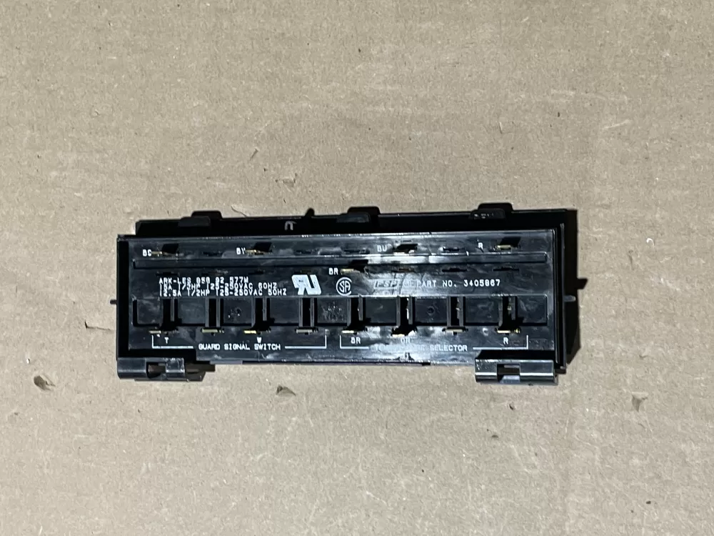 KitchenAid 3405867 Dryer Push Button Selector Switch