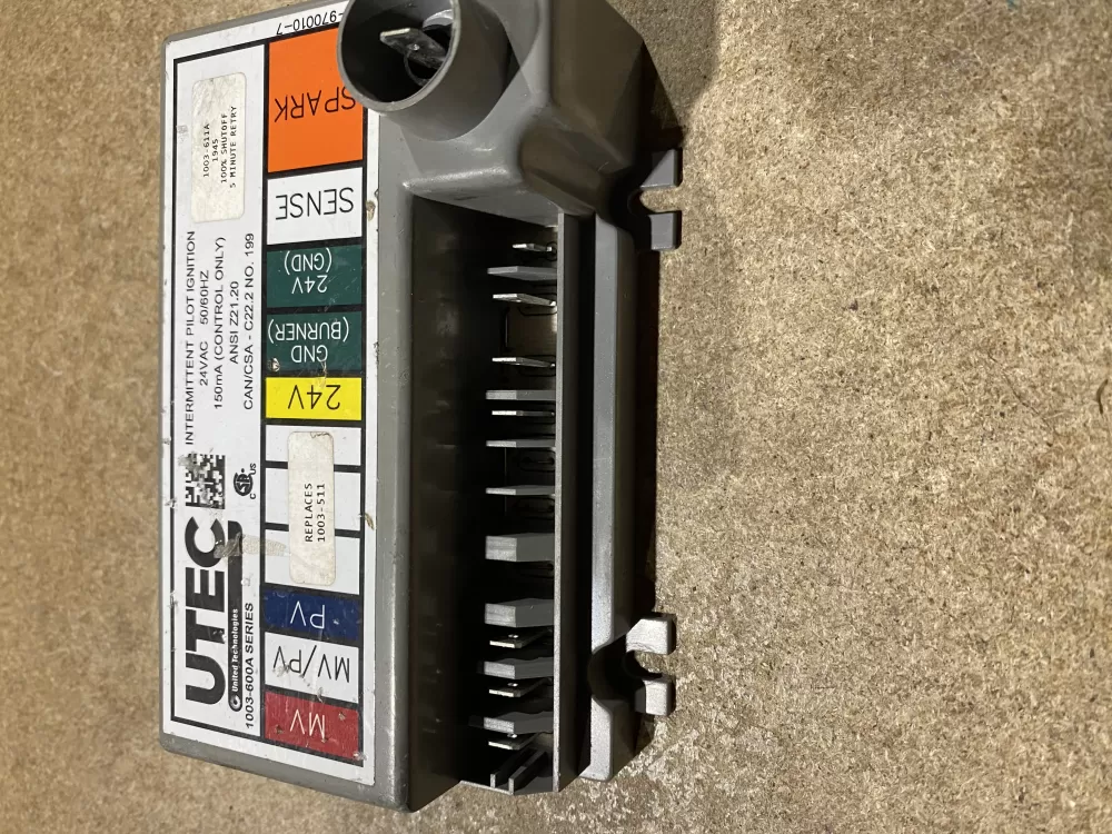 UT ELECTRONIC CONTROLS 1003-611A PILOT IGNITION CONTROL 1003-511 ...