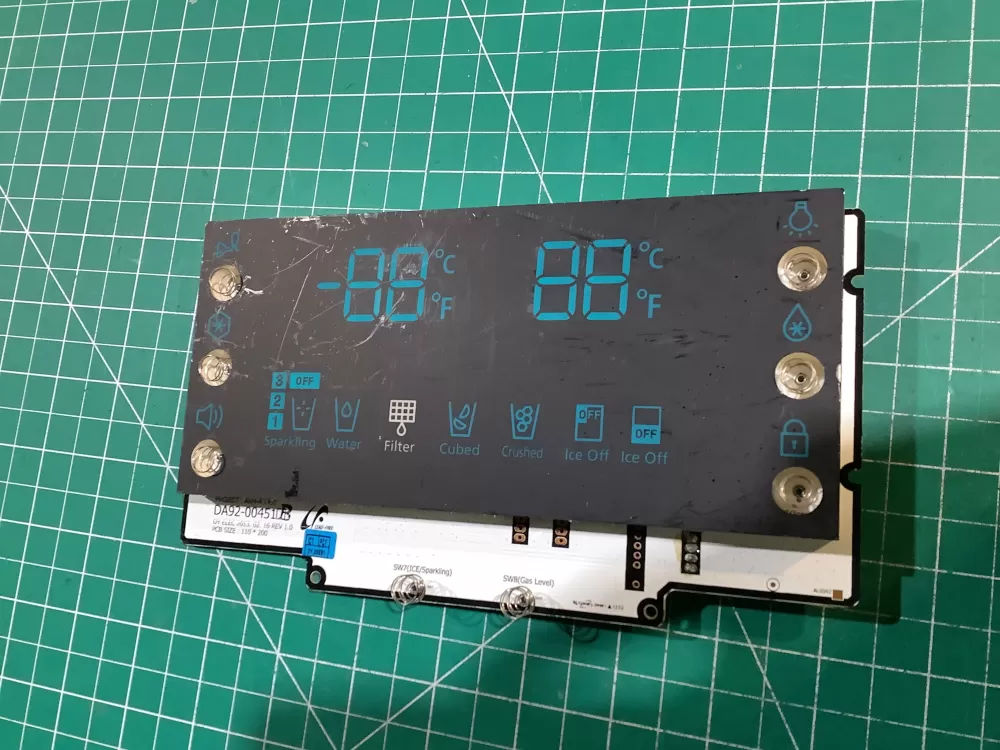 Samsung DA92 00451B Refrigerator Control Board Dispenser AZ164240 | NR414