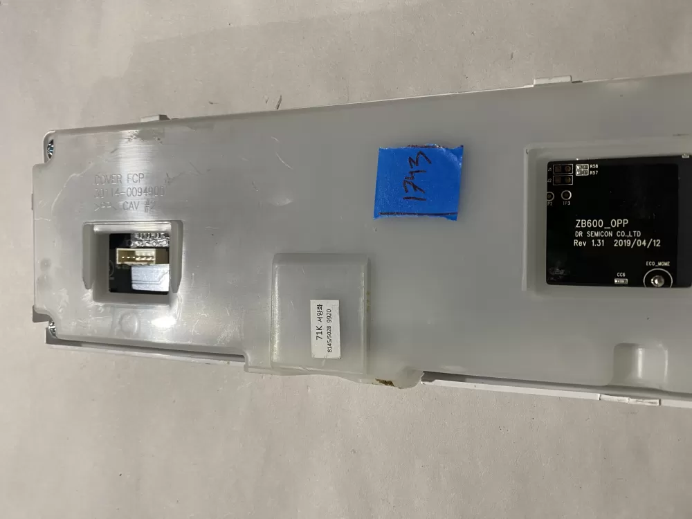 Criterion Refrigerator Dispenser Control Panel ZB600_OPP AZ195817 ...