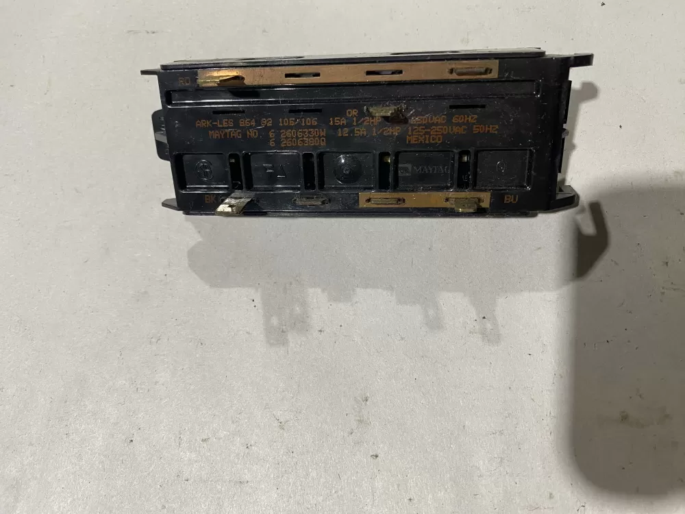 Maytag 6 2606330W Washer Push Button Selector Switch AZ111971 | BK1843