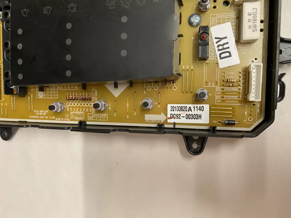 Samsung DC92 00303H DC41 00133B Dryer Control Board AZ207091 | BKV919