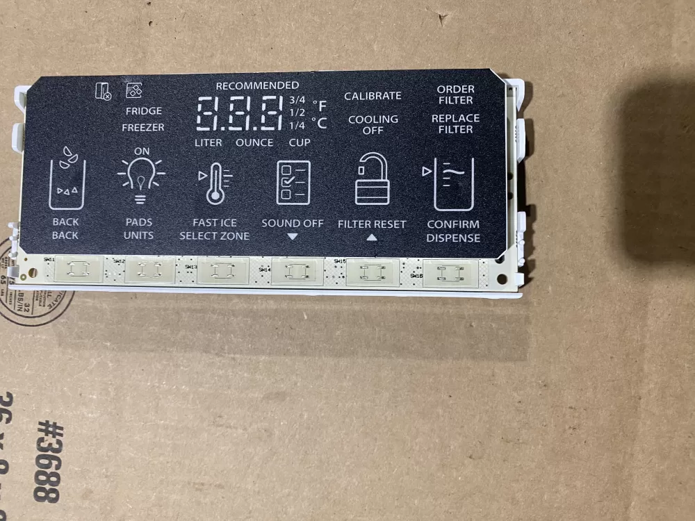 Whirlpool W10701458 Refrigerator Dispenser Control Board